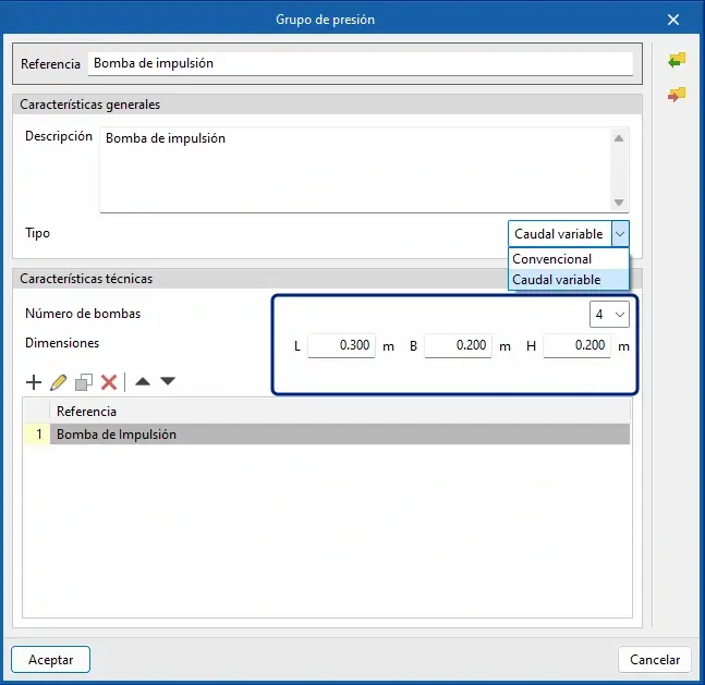 Configuración Sistemas de bombeo con CYPEPLUMBING